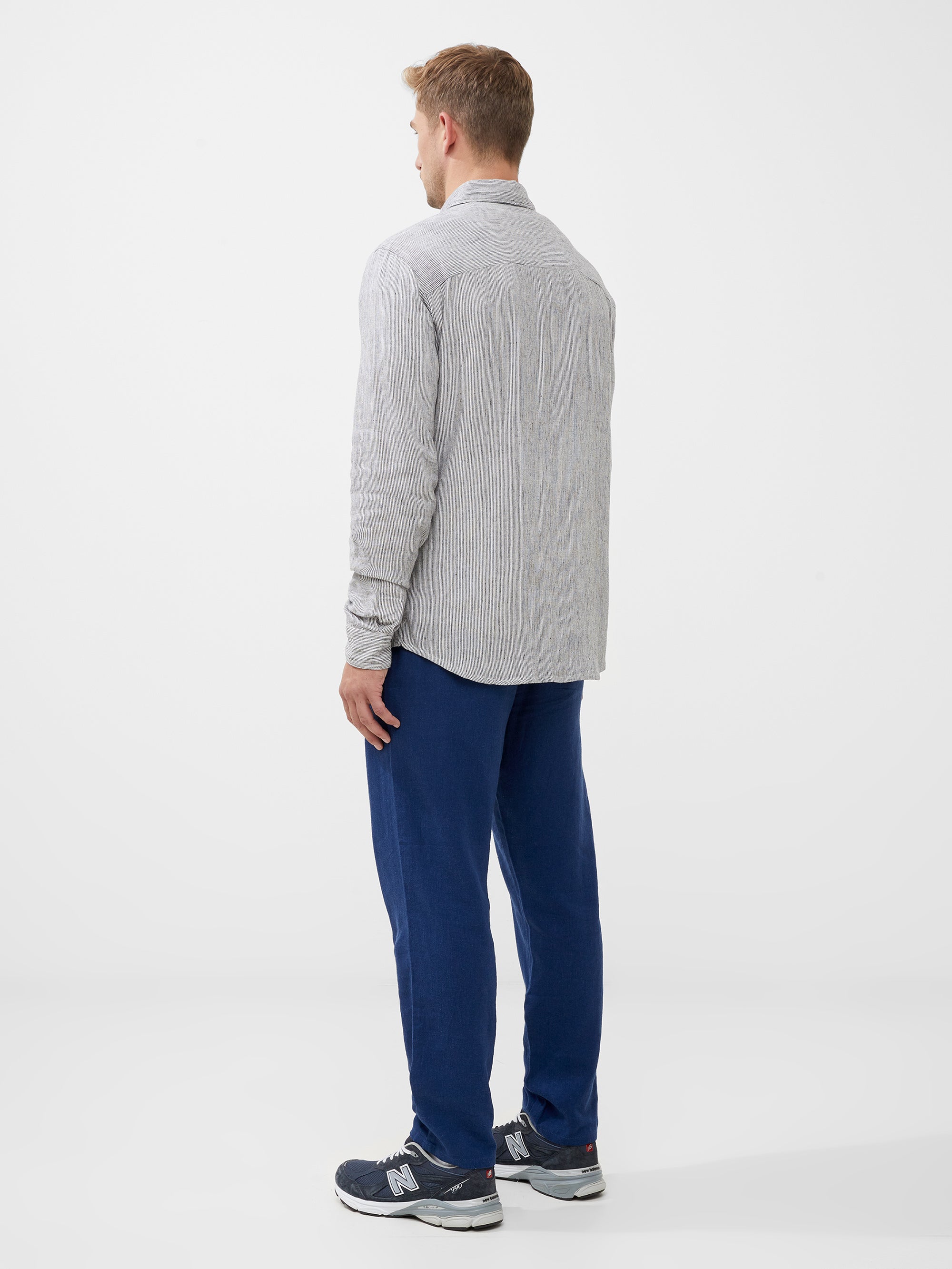 Tonal Stripe Shirt Black/White | French Connection UK