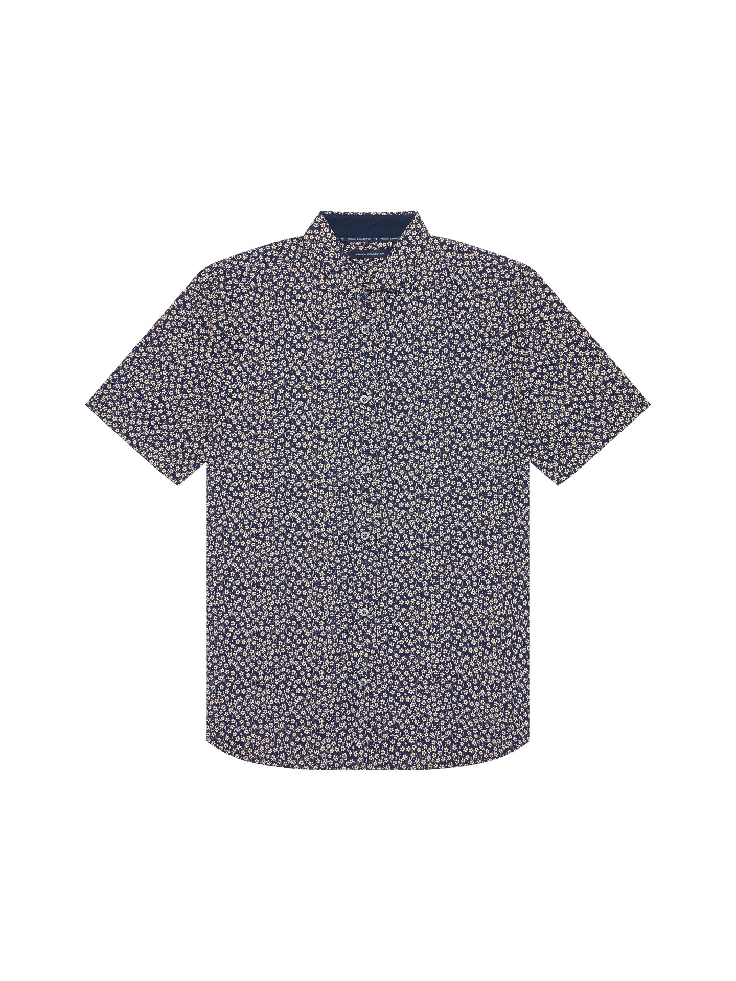 Flower Short Sleeve Shirt Marine 5 Flower | French Connection UK