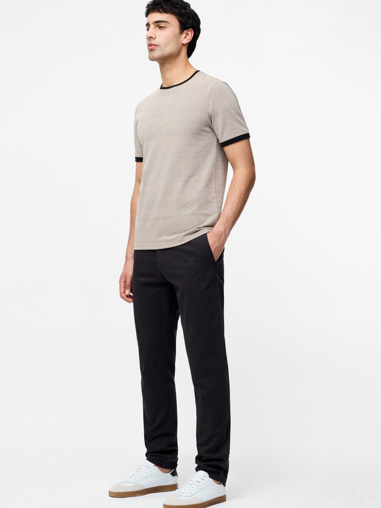 Cotton Stretch Chino Reg Fit Black 34 Inch | French Connection UK