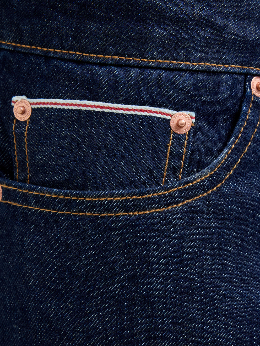 Slim Fit Selvedge Denim Indigo Blue | French Connection UK