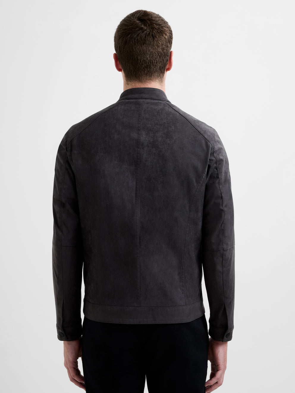 Faux Suede Bomber Jacket Chocolate Brown | French Connection UK