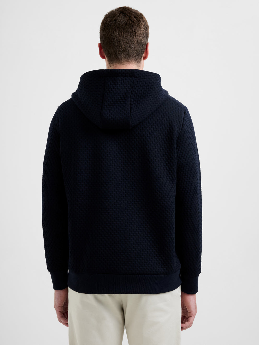 Textured Hoodie Navy Blue | French Connection UK