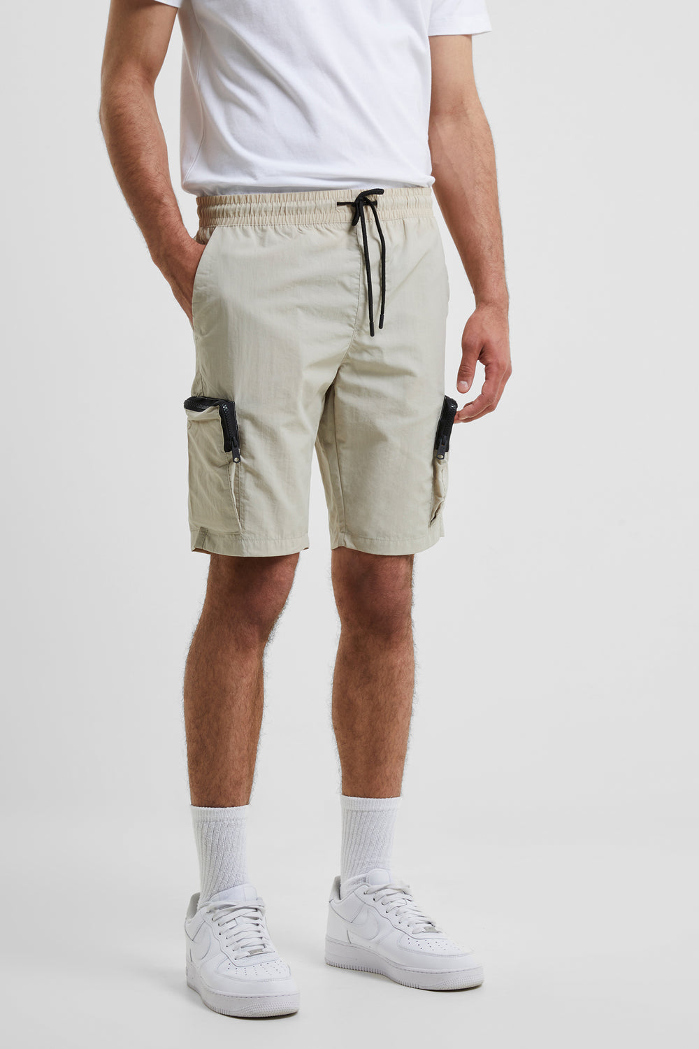 Tech Cargo Shorts Stone | French Connection UK