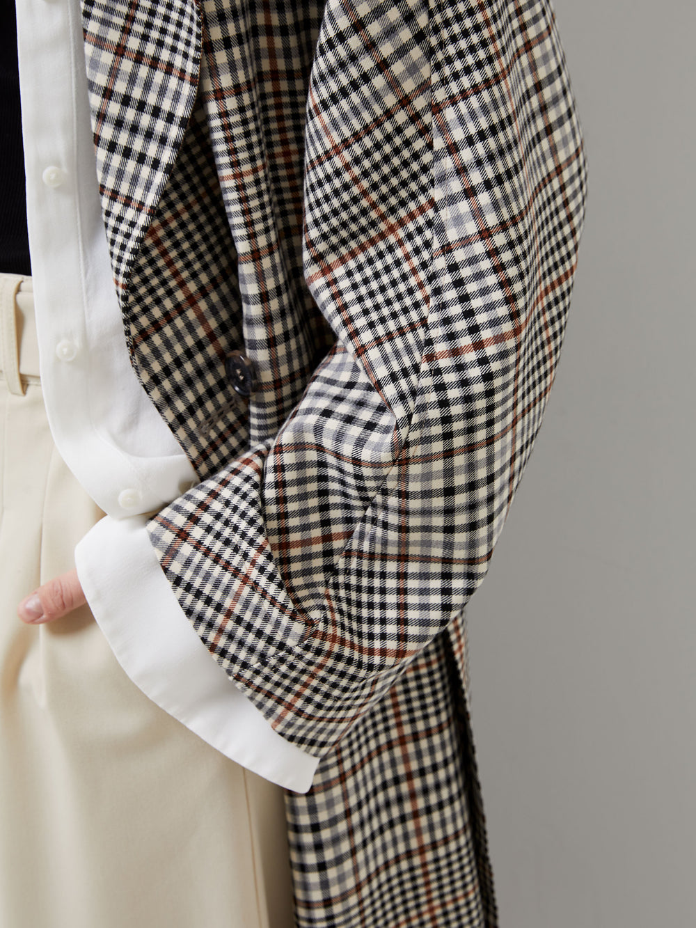 Dandy Check Lightweight Coat Check Multi | French Connection UK