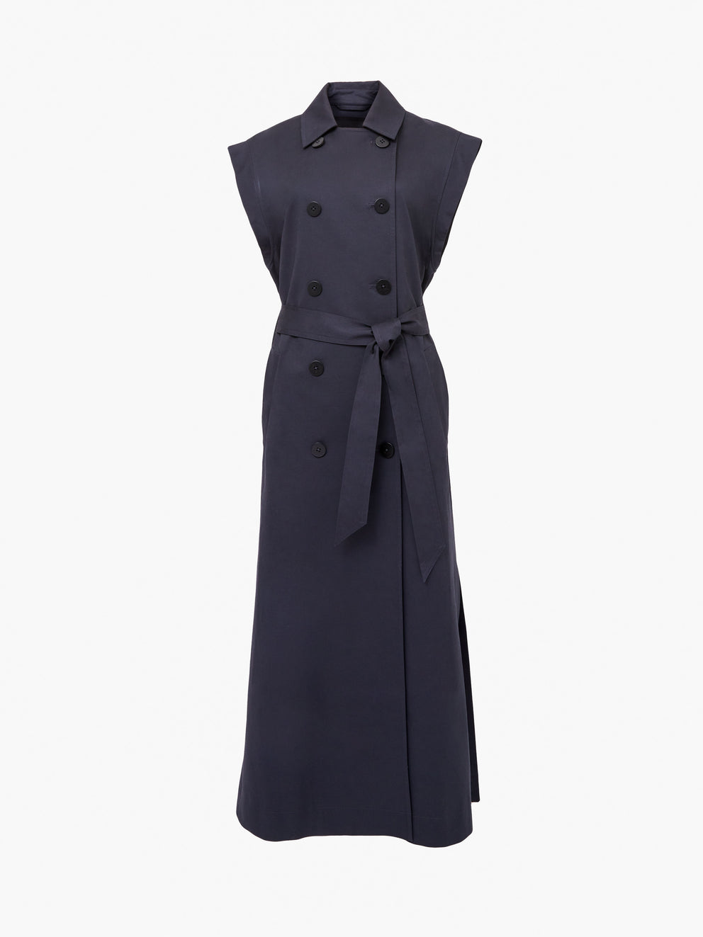 Danby Sleeveless Trench Coat Navy | French Connection UK