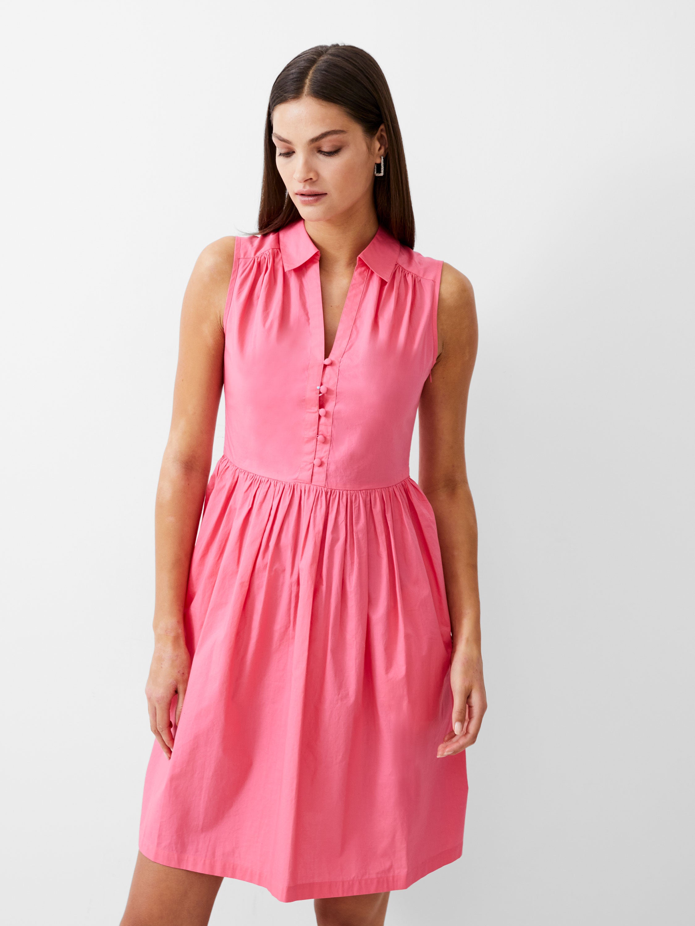 Sleeveless Smock Dress Camellia | French Connection UK