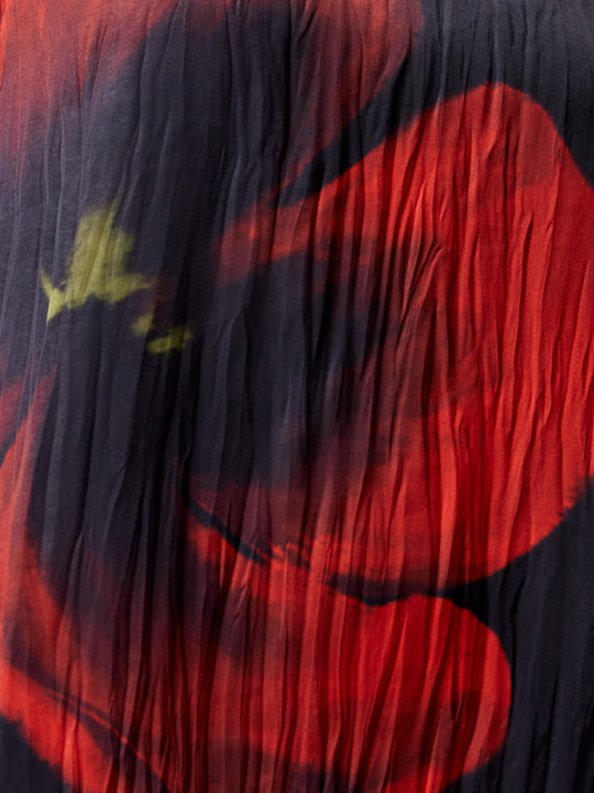 Delilah Alora Satin Mini Dress Black Floral | French Connection UK