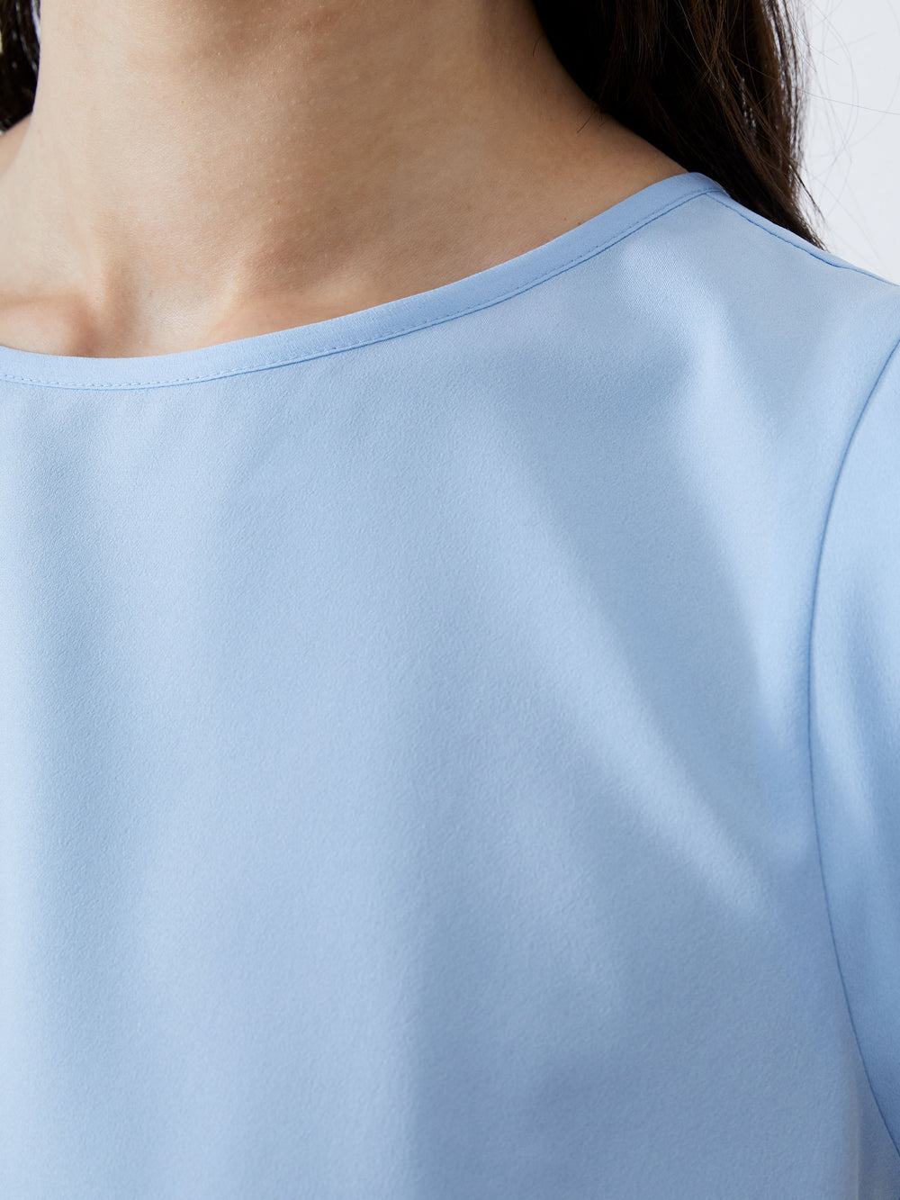 Cap Sleeve Crepe Light Tank Top Placid Blue | French Connection UK