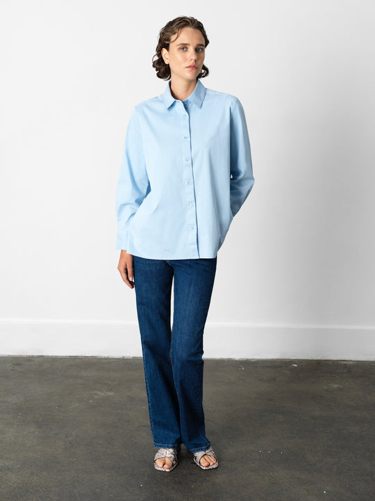Kesha Back Slit Shirt Arctic Blue | French Connection UK