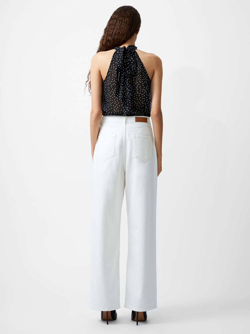 Finley Denim Wide Leg Jeans 32 Inch Ecru | French Connection UK