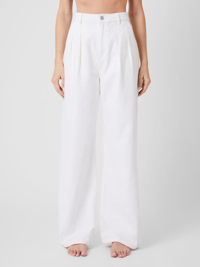 Finley Denim Wide Leg Jeans 32 Inch Ecru | French Connection UK
