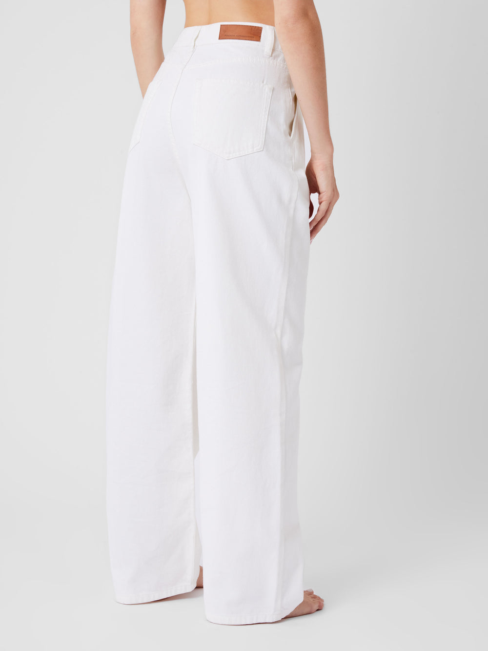 Finley Denim Wide Leg Jeans 32 Inch Ecru | French Connection UK