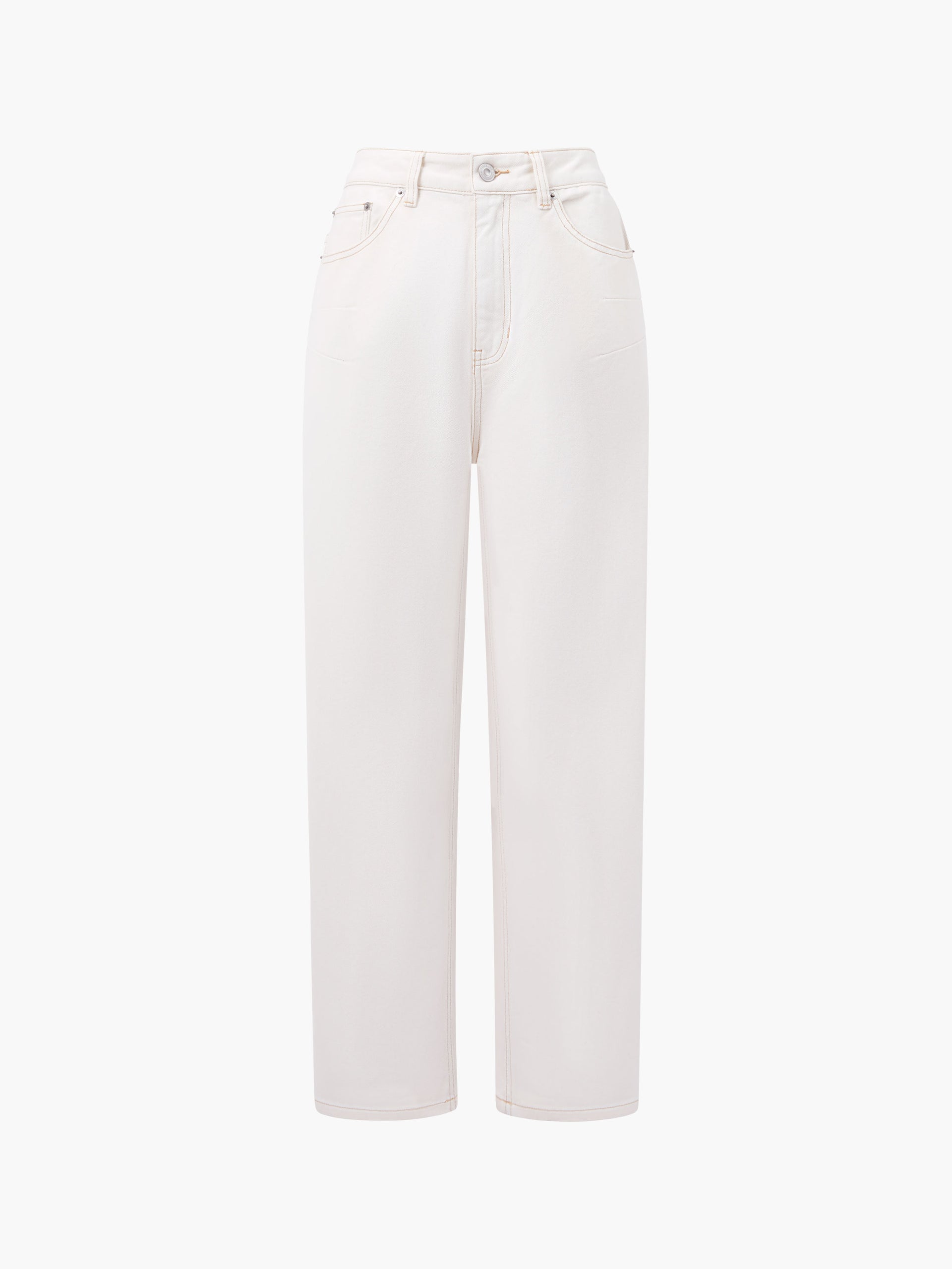 Dallas Denim Barrel Leg Jeans Summer Ecru | French Connection UK