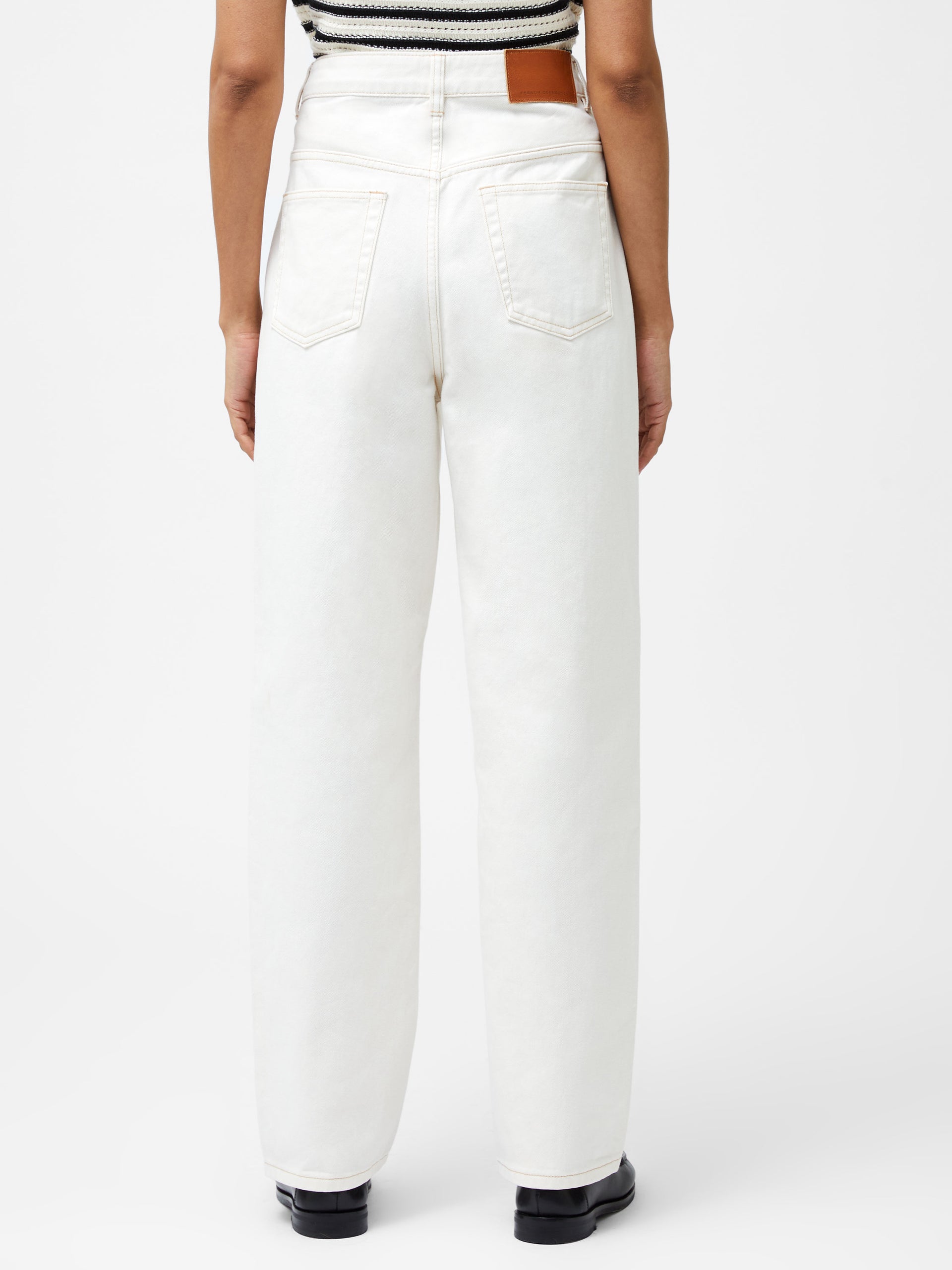 Dallas Denim Barrel Leg Jeans Summer Ecru | French Connection UK