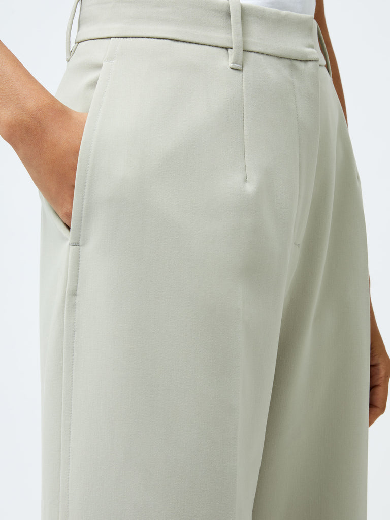 Angie Tailored Wide Leg Trousers Pistachio Green | French Connection UK