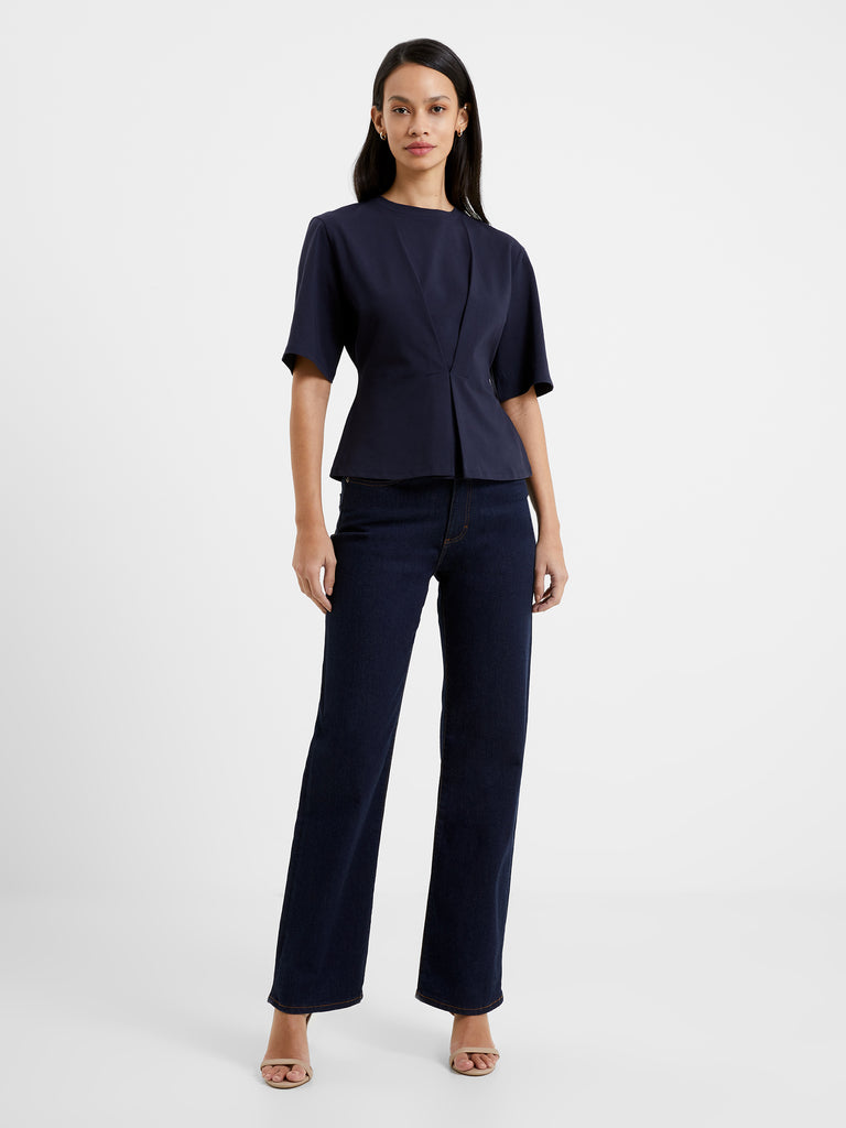 Pearl Top Utility Blue | French Connection UK