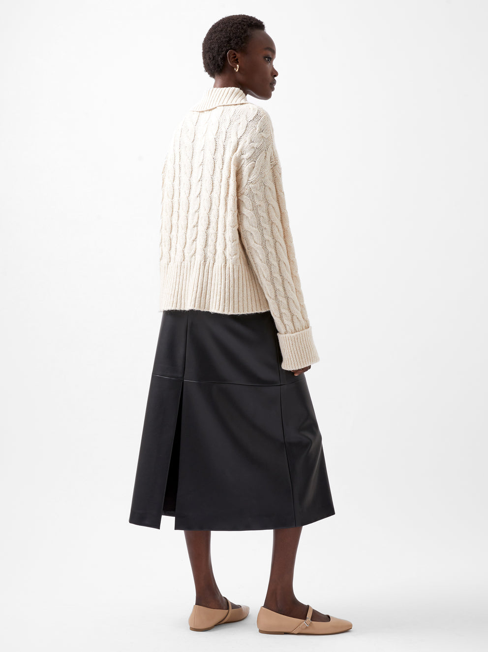 Kyla Sparkle Long Sleeve Jumper Porcelain Cream | French Connection UK