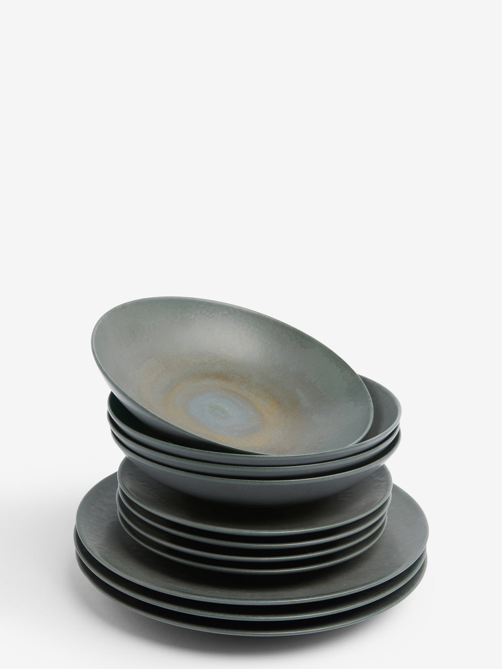 Zinc 12 Piece Dinner Set Black | French Connection UK