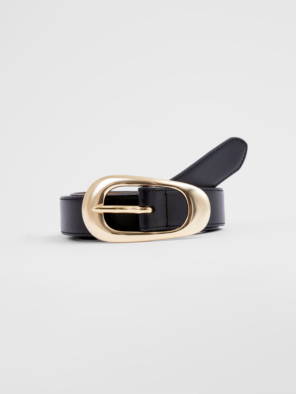 Oyster Buckle Belt Black | French Connection UK