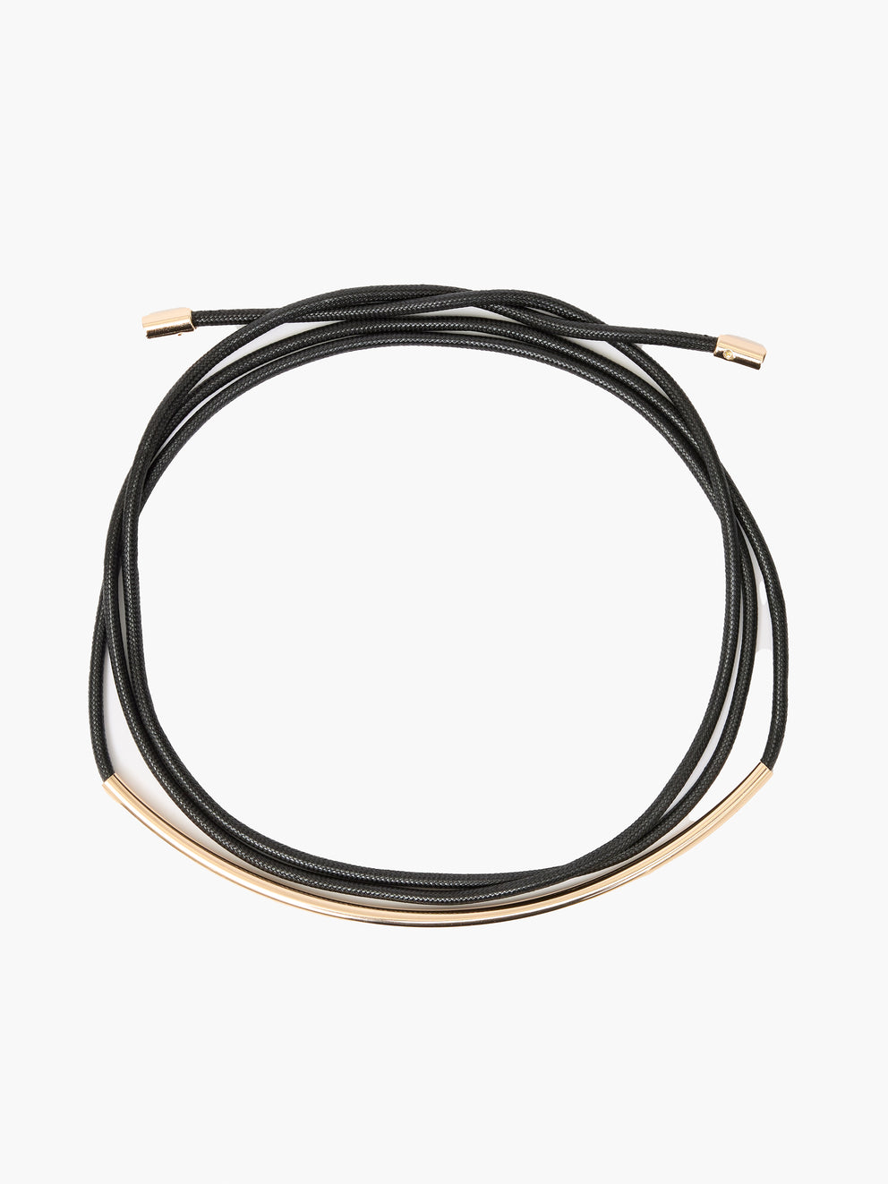 Tubular Tie Belt Black/Gold | French Connection UK
