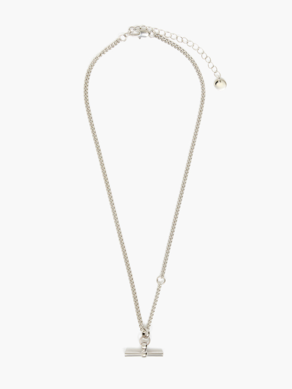T-Bar Necklace Silver | French Connection UK