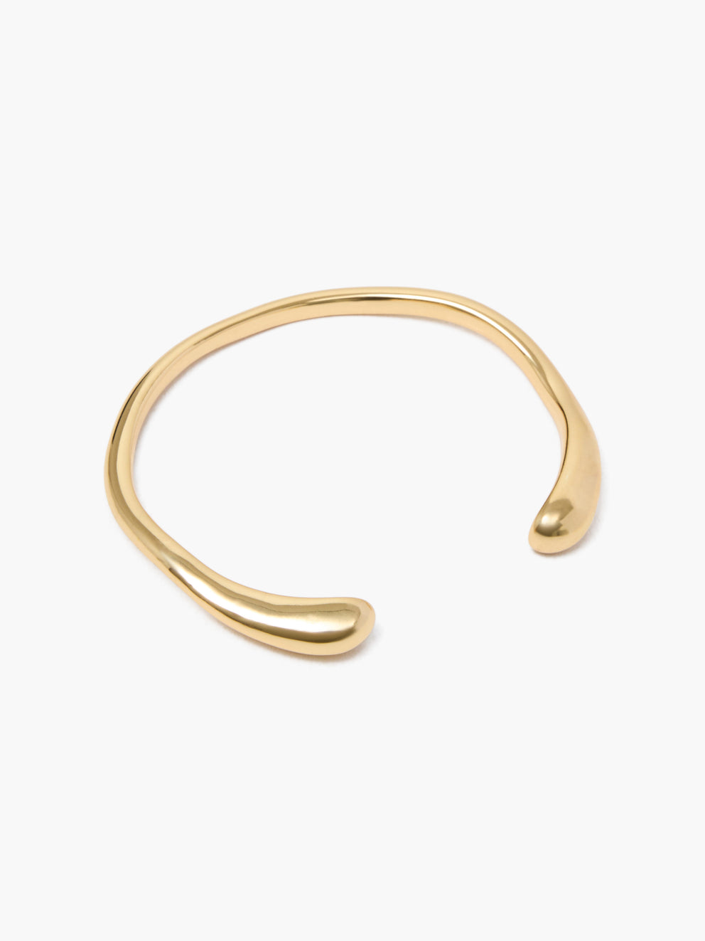 Wave Teardrop Open Bangle Warm Gold | French Connection UK
