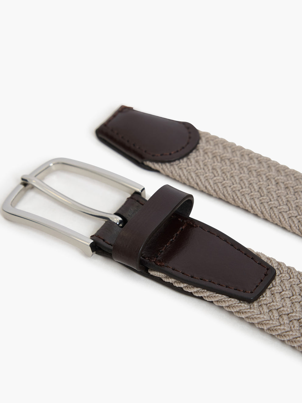 Men's Braided Belt Brown | French Connection UK