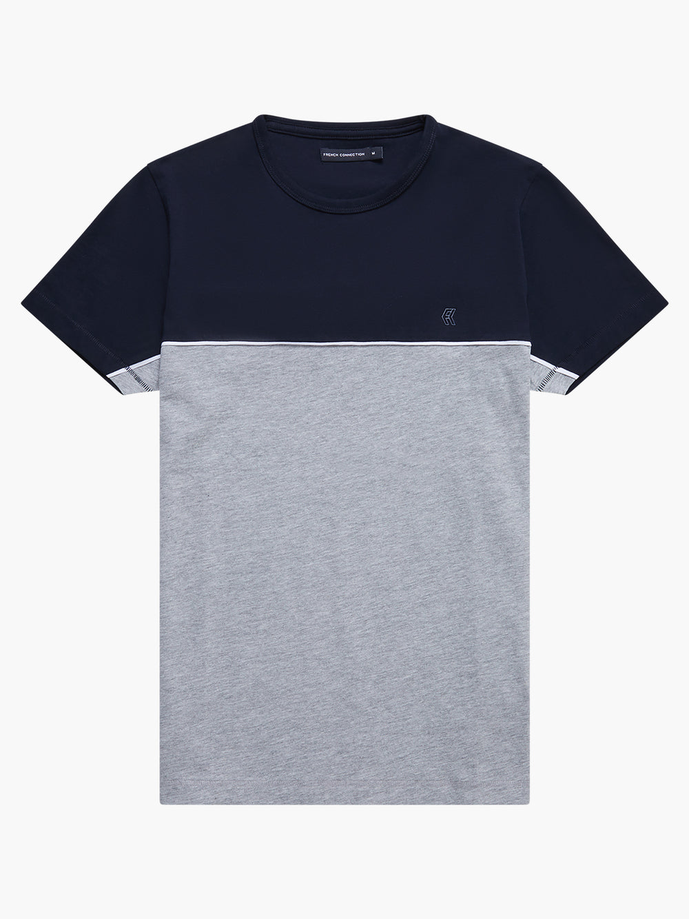 Block Piping T-Shirt Dark Navy-Lgm | French Connection UK