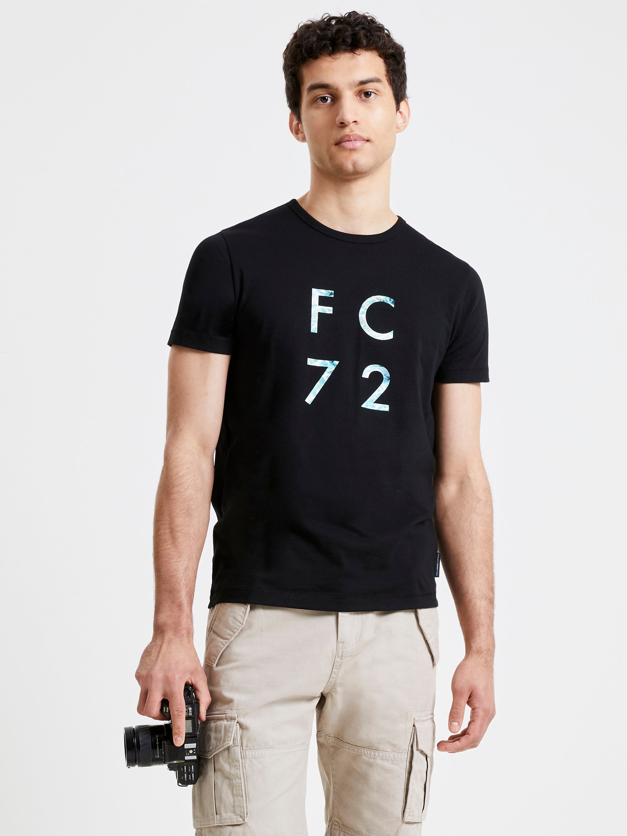 French Connection 72 Crew Neck T-Shirt Black | French Connection UK