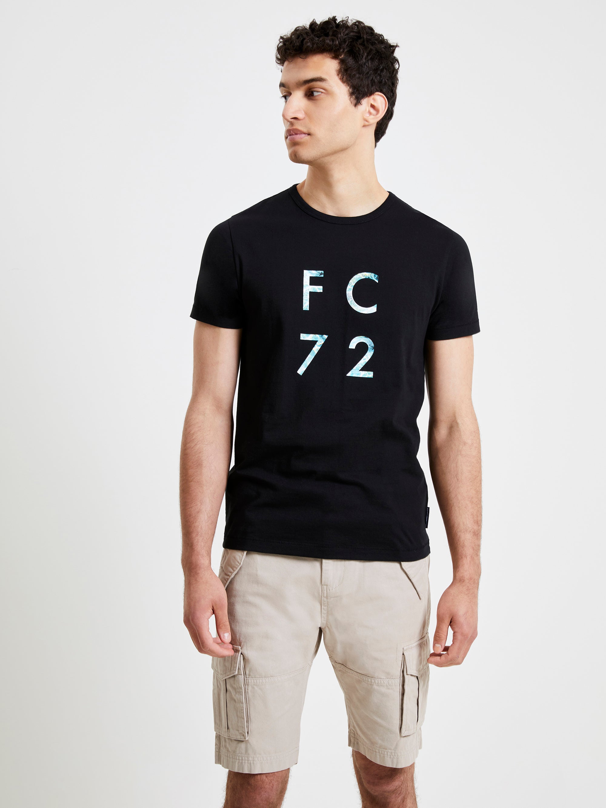 French Connection 72 Crew Neck T-Shirt Black | French Connection UK