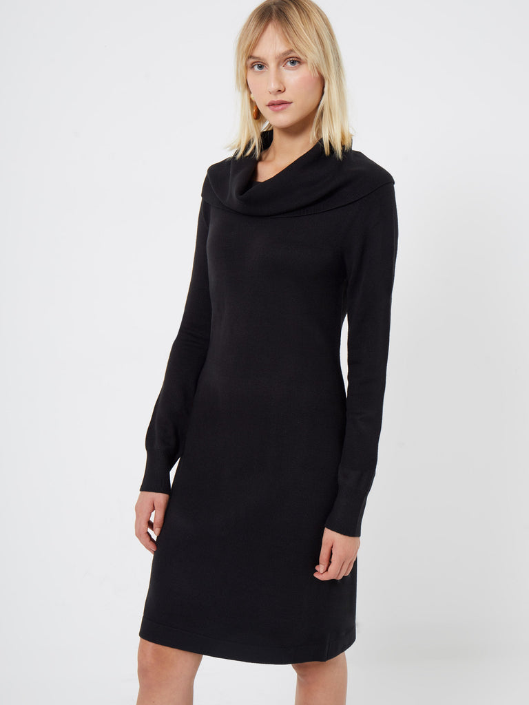 Organic Cotton Interlock Cowlneck Lounge Dress Haven Well