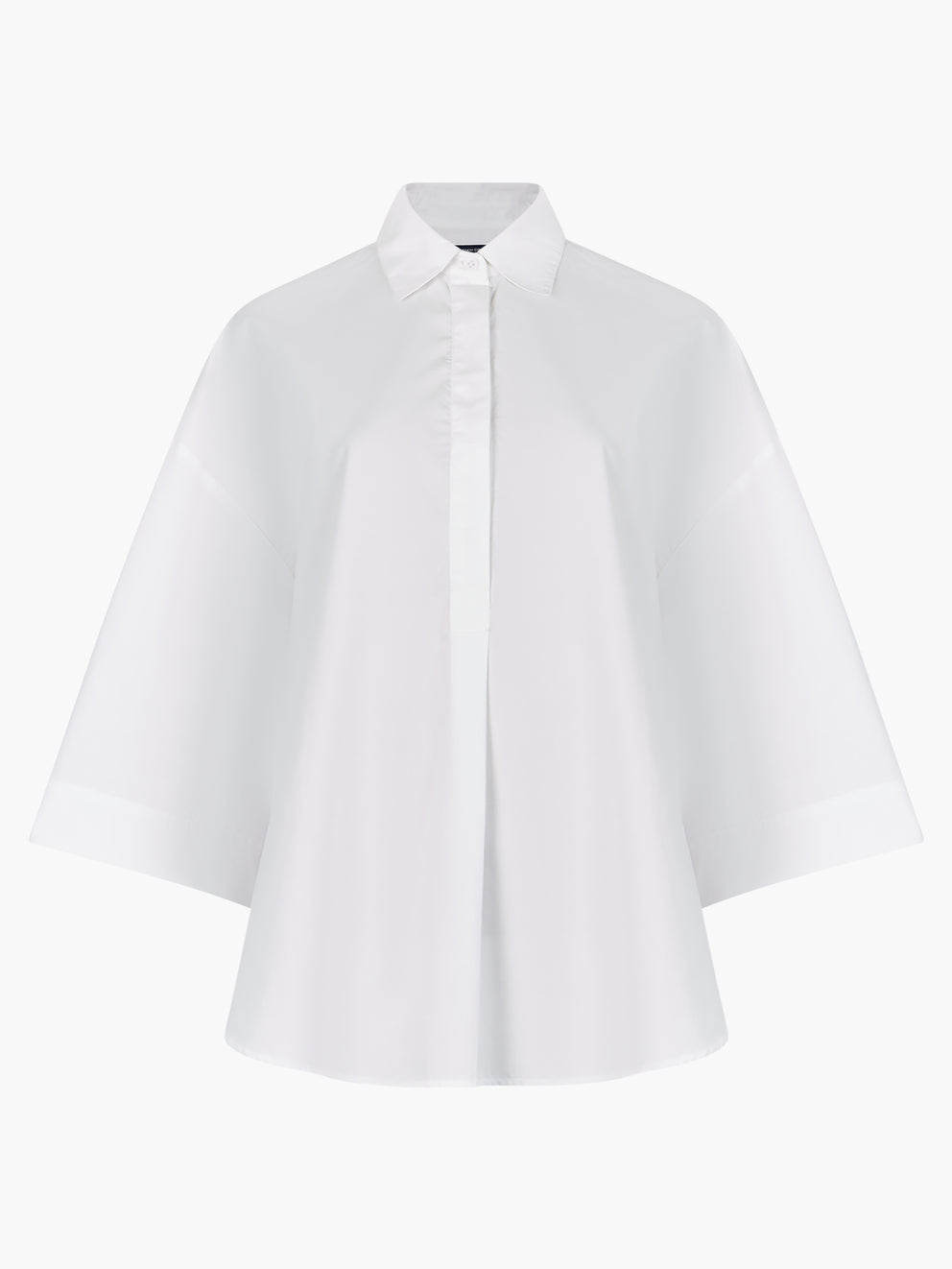Rhodes Poplin Popover Shirt | French Connection UK