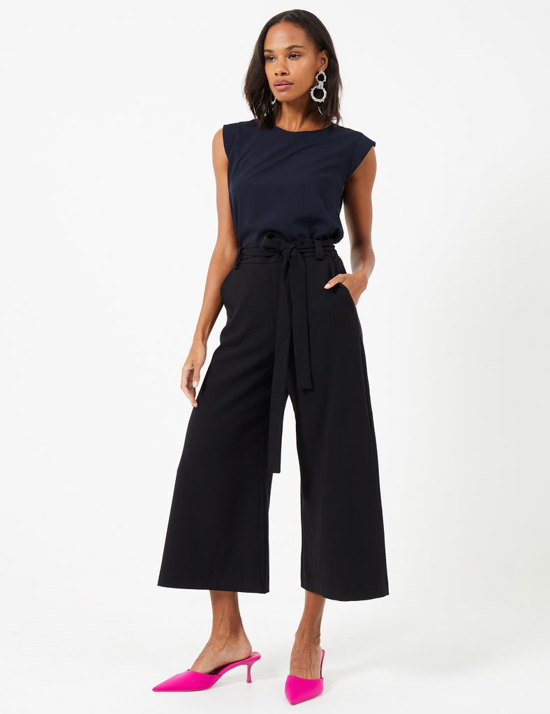 Polly Plains Capped Top Utility Blue | French Connection UK