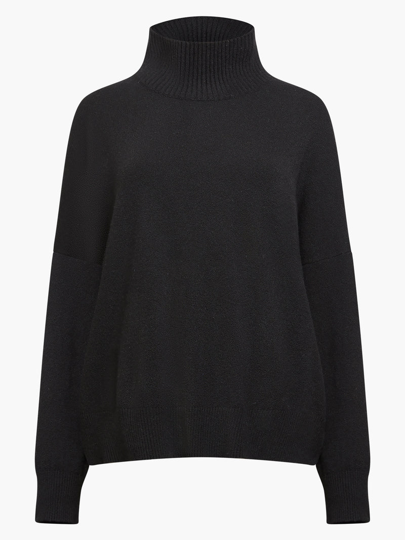 Jeanie Vhari Roll Neck Jumper Black | French Connection UK