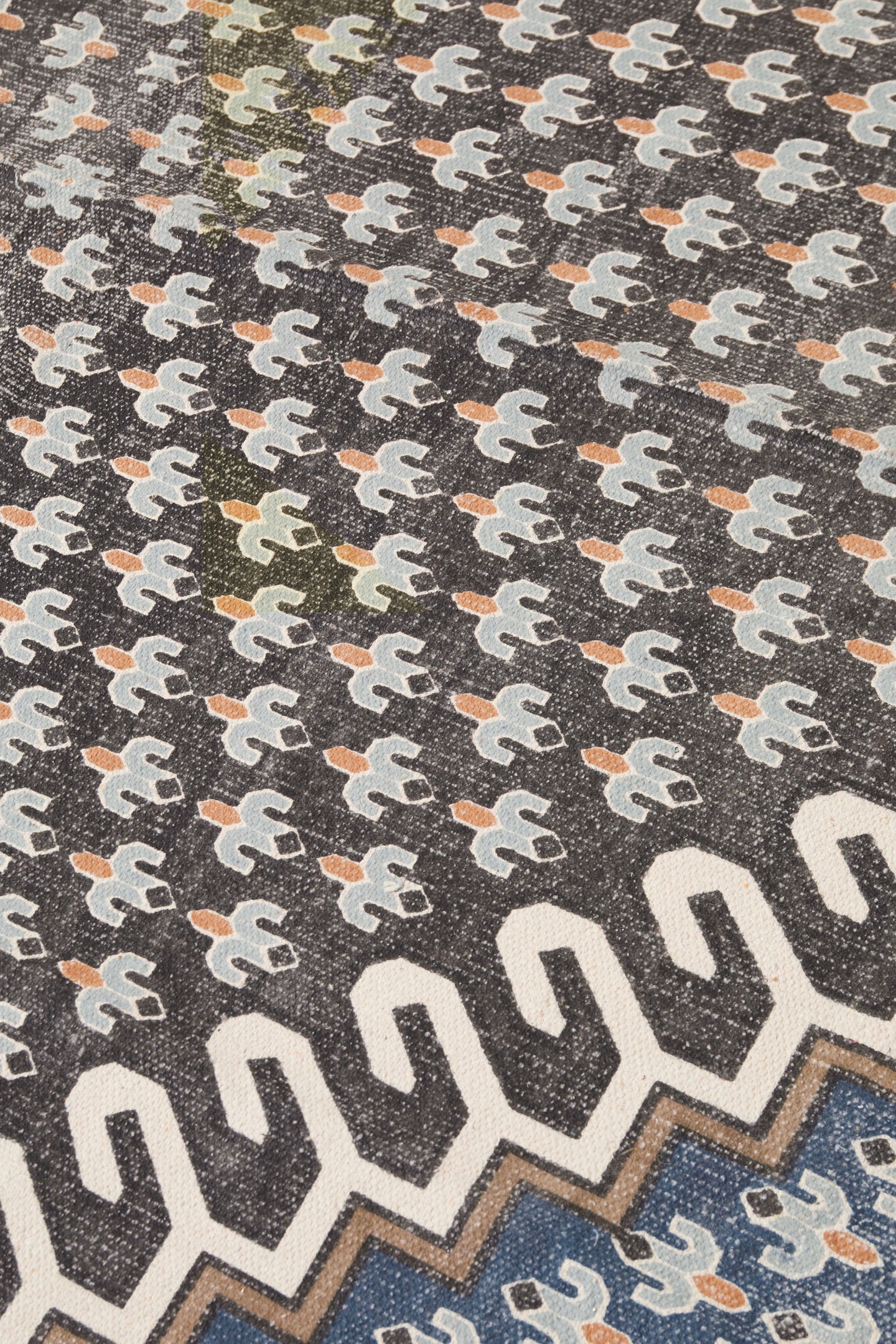 Extra Large Poppy Rug Blue Navy | French Connection UK