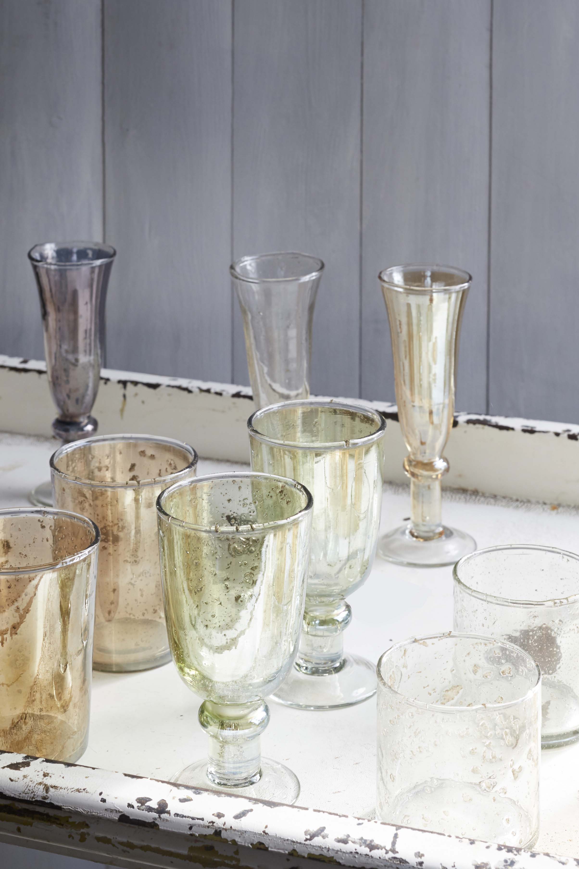 Luxe Green Wine Glass Green | French Connection UK