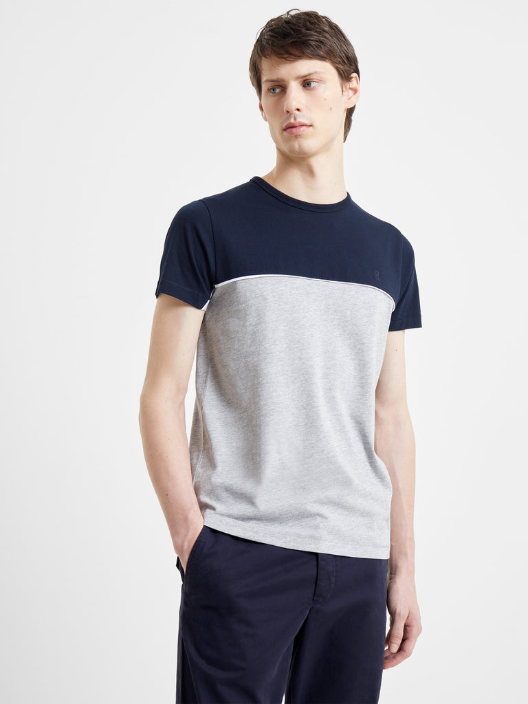 Block Piping T-Shirt Dark Navy-Lgm | French Connection UK